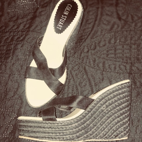 Colin Stuart | Shoes | Black Wedges | Poshmark